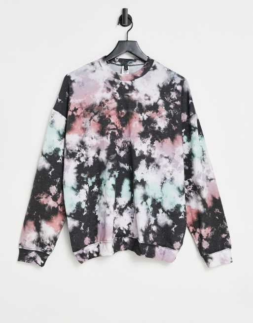 Onzie - Sweat coupe boyfriend imprimé tie-dye | ASOS