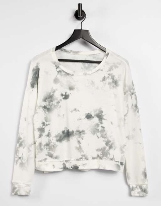 Onzie - Sweat-shirt effet tie-dye - Blanc | ASOS
