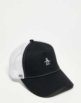 Original Penguin logo cap in black | ASOS