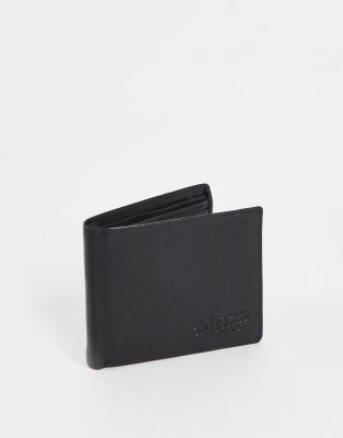 Original Penguin logo leather bifold wallet in black | ASOS