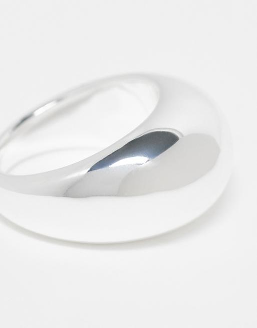 & Other Stories chunky smooth ring in silver | ASOS