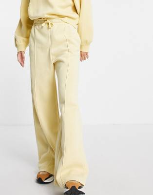 & Other Stories cotton co-ord wide leg joggers in yellow - YELLOW | ASOS