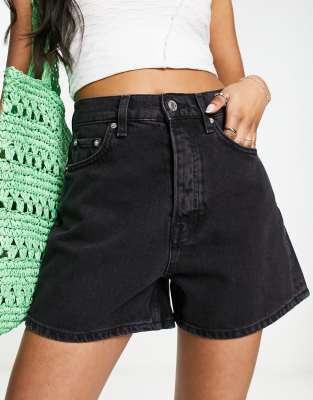 & Other Stories Forever denim shorts in Washed Black | ASOS