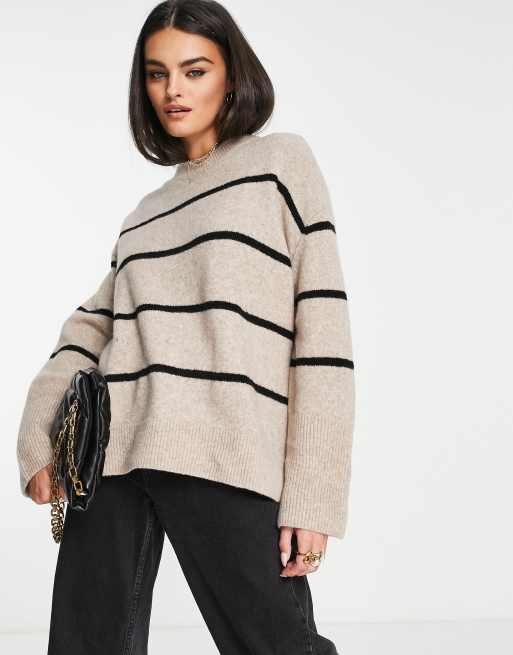& Other Stories - Pull rayé - Beige | ASOS