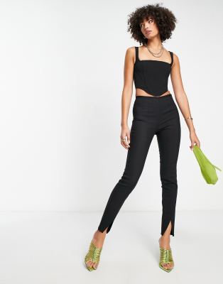 & Other Stories split pants in black | ASOS