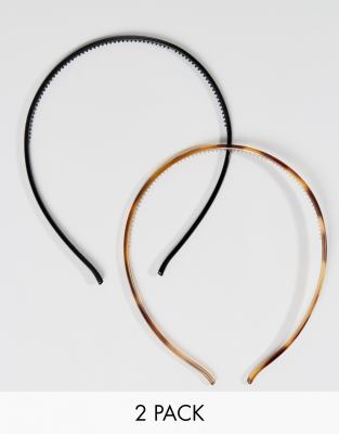 Pack de 2 diademas de plástico de ASOS | ASOS