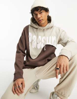 Pacsun Wavy Hoodie In Brown | ModeSens