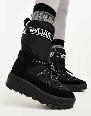 Pajar mid leg snow boots in black | ASOS