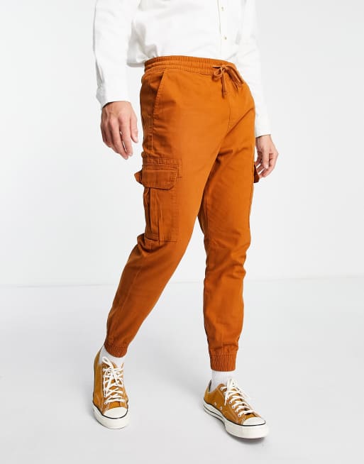 Pantalones Cargo Marrones Con Bajos Ajustados De Another Influence Asos