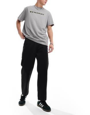 Pantalones negro lavado de corte recto Hardwork Flooded de Obey | ASOS