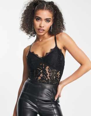 Parisian lace bodysuit in black | ASOS