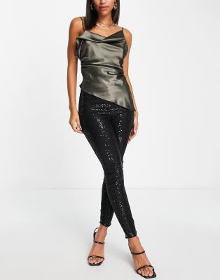 Parisian - Pantalon orné de sequins - Noir | ASOS