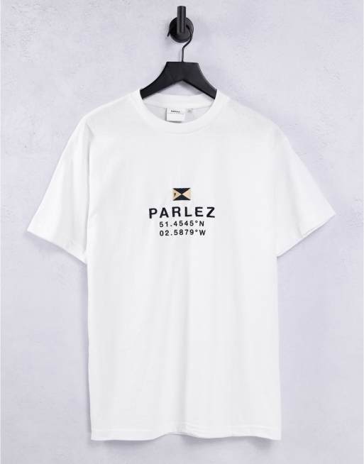Parlez - Prospect - T-shirt imprimé - Blanc | ASOS
