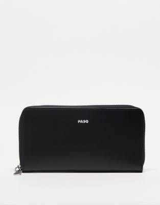 PASQ zip around purse in black | ASOS