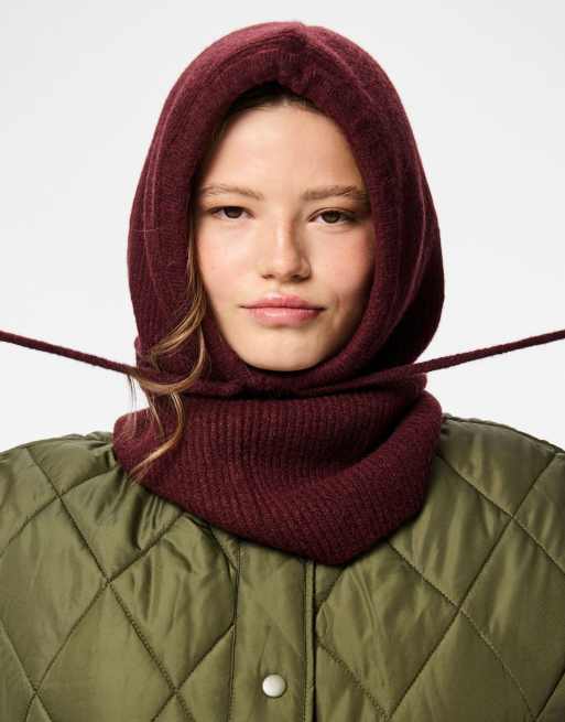 Pieces Balaclava in tawny port | ASOS