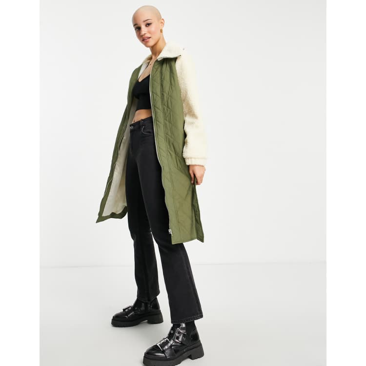 Only Teddy Jacket With Quilted Mix In Multi | atelier-yuwa.ciao.jp