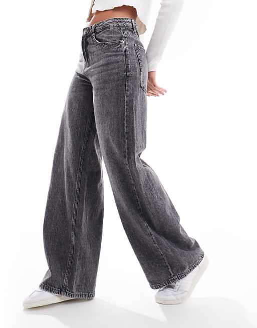 Pimkie mid rise baggy skater jeans in mid grey wash | ASOS Pimkie mid rise baggy skater jeans in mid grey wash | ASOS