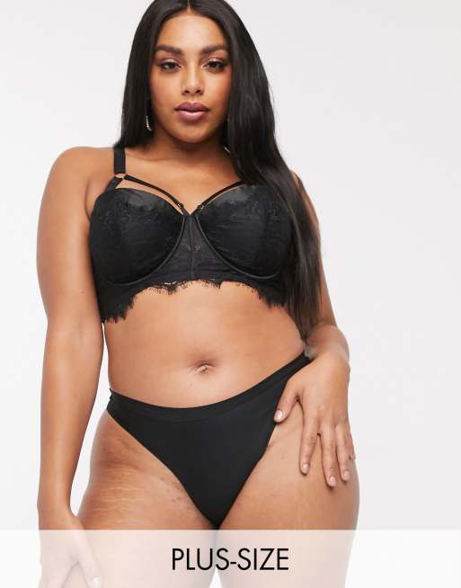 Playful Promises X Gabi Fresh Lace Overlay Strapping Detail Bra In
