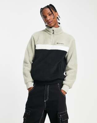 Polar negro y tostado con cuello alzado Duel Colourway de Champion | ASOS