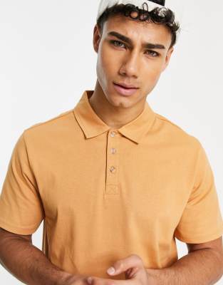 Polo marrón claro con cuello de botones de Another Influence | ASOS