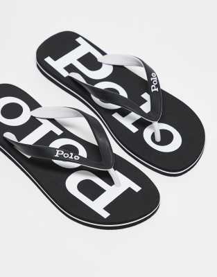 Polo Ralph Lauren - Bolt - Infradito nere con logo | ASOS