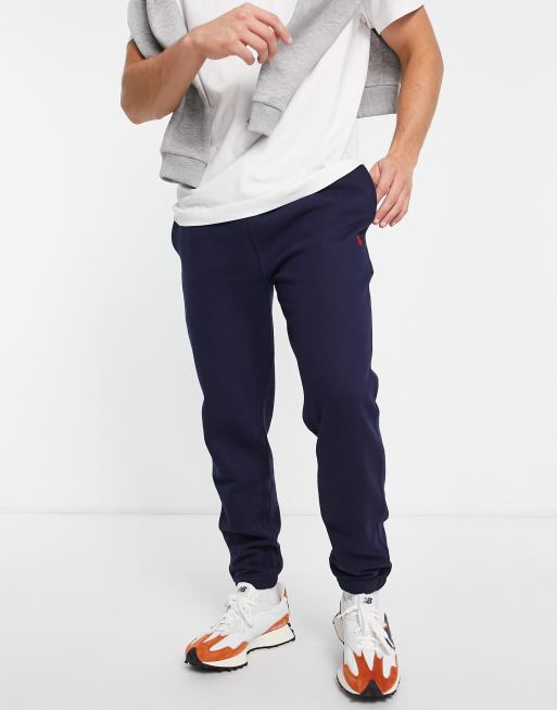 Polo Ralph Lauren cuffed trackies in navy with pony logo | ASOS