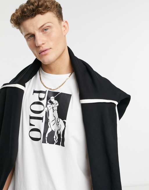 Polo Ralph Lauren front box player logo classic oversized fit t-shirt ...