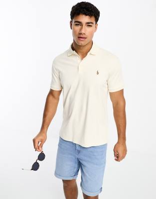 Polo Ralph Lauren - Polo coupe custom en coton pima avec logo ...