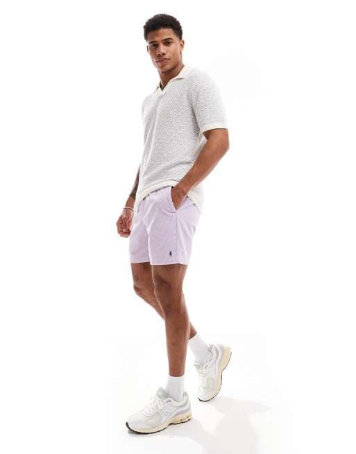 Polo Ralph Lauren Prepster icon logo cord shorts in lilac | ASOS