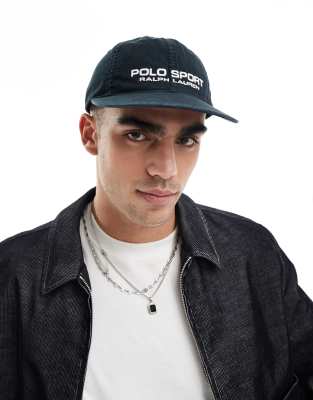 Polo Ralph Lauren - Sport Capsule - Sort baseball-kasket med autentisk ...
