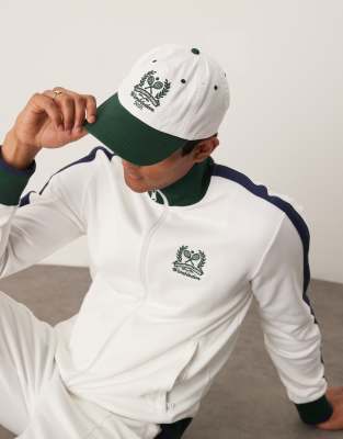 Polo Ralph Lauren Wimbledon capsule crest logo twill baseball cap in ...