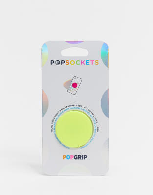 Popsocket neon yellow phone stand | ASOS