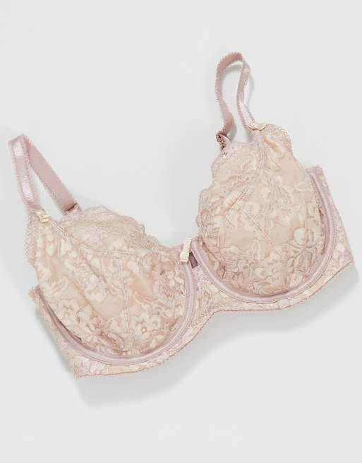 Pour Moi opulence shorty lingerie set in mink | ASOS