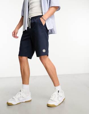 Pretty Green casual drawstring shorts in navy | ASOS