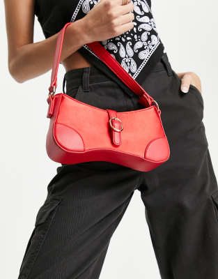 Public Desire The Effie bag in vintage red satin | ASOS