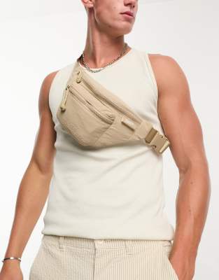 Pull&Bear bum bag in beige | ASOS