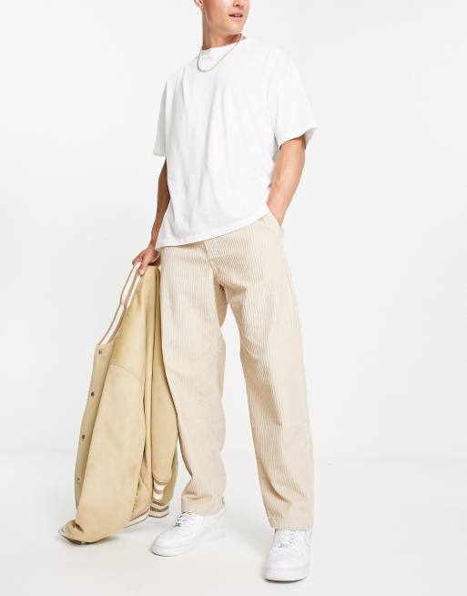 Pull&Bear – Cordhose mit geradem Schnitt in Steinbeige | ASOS