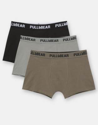 Pull&Bear Pack of 3 boxers in others | ASOS