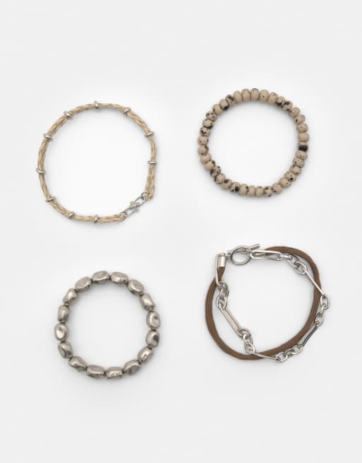 Pull&Bear Rope bracelet in others | ASOS