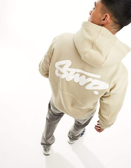 Pull&Bear - STWD - Felpa beige con cappuccio | ASOS Pull&Bear - STWD - Felpa beige con cappuccio | ASOS