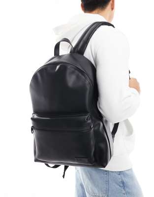 Pull&Bear urban backpack in black | ASOS