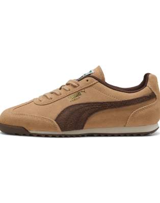 Puma Arizona suede sneakers in warm beige-chestnut brown-puma | ASOS
