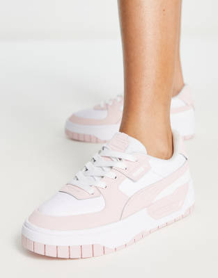 PUMA – Cali Dream – Vita och rosa sneakers | ASOS