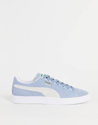 PUMA – Classic – Blå sneakers i mocka | ASOS