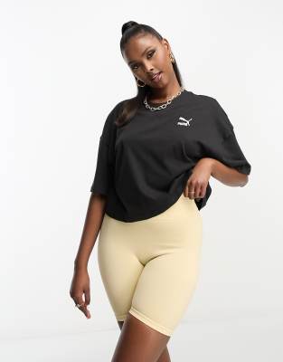 Puma Classics oversized t-shirt in black | ASOS