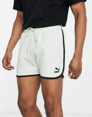 Puma Classics Runner shorts in green | ASOS