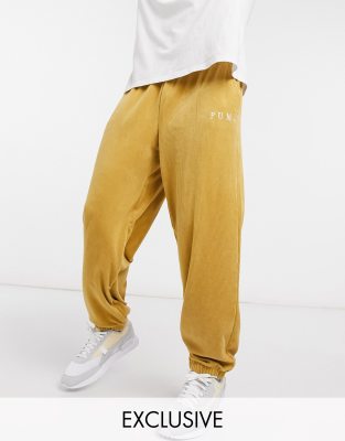 Puma Cord trackies in mustard exclusive to ASOS | ASOS