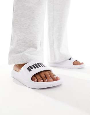 PUMA - Divecat v2 Lite - Hvide sliders | ASOS