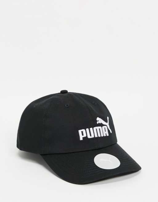 Puma Essentials logo cap in black | ASOS