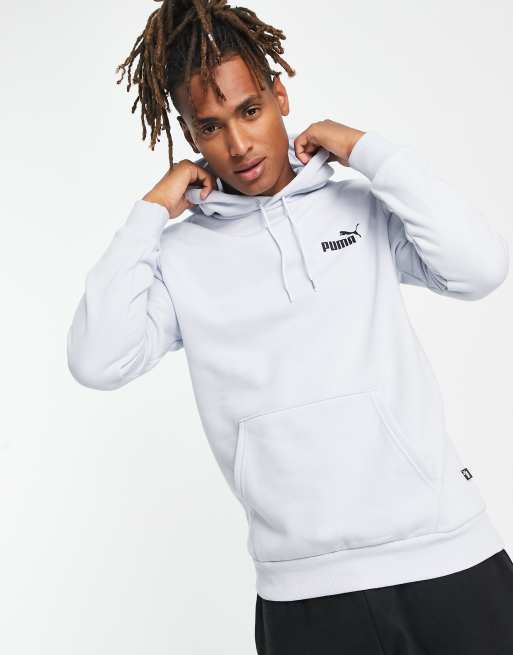 Puma - Essentials - Sweat à capuche à petit logo - Bleu glacé | ASOS